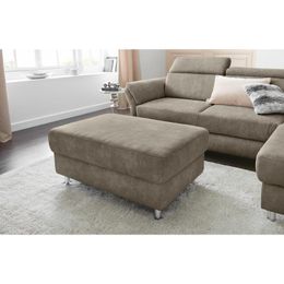 Sit & More sit&more Hocker &raquo;Avignon&laquo; grau Struktur (100% Polyester);Flachgewebe (90% Polyester, 10% Polyamid);Luxus-Microfaser (100% Polyester) B/H/T: 102cm x 