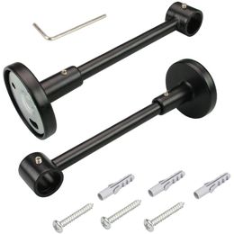 Liedeco Tr&auml;ger f&uuml;r Gardinenstangen &Oslash; 16 mm schwarz &Oslash; 1,6cm