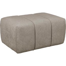 Home Affaire Polsterhocker &raquo;LYOTH Sitzhocker mit Steppung, Ma&szlig;e B/T/H: 76/76/41 cm&laquo; passend zur Serie, hoher Sitzkomfort und modernes Design beige 100