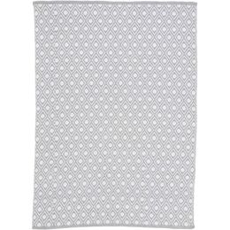 CarpetFine Teppich &raquo;Frida 201&laquo; rechteckig 7 mm H&ouml;he Wendeteppich, 100% recyceltem Material (PET), Flachgewebe, Sisal Optik grau Polyester B : 160cm 1 