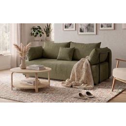 Collection AB Schlafsofa &raquo;Maria, B: 191 cm, Liegefl. 143x190 cm&laquo; Bettfunktion & Bettkasten, Federkern & Zierkissen, freistehend braun 100%Polyester B/