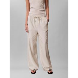 Calvin Klein Jeans Damen Leinenhose Regular fit mit elastischem Bund XL (44), N-Gr