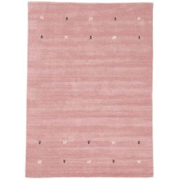 CarpetFine Wollteppich &raquo;Gabbeh Uni, auch als L&auml;ufer und Rund erh&auml;ltlich&laquo; rechteckig 15 mm H&ouml;he reine Wolle, handgewebt, Gabbeh Loom Tiermotiv, gro&szlig;e 