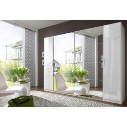 wimex Schwebet&uuml;renschrank &raquo;Lotto&laquo; wei&szlig; B/H/T: 270cm x 210cm x 65cm, T&uuml;ren: 4 Stk.