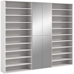 Home Affaire Garderoben-Set &raquo;Trondheim, Garderobenset 3-tlg. Breite 222 cm,&laquo; 3 Stk. tlg. wei&szlig; B/H/T: 222cmcm x 193cmcm x 34cmcm
