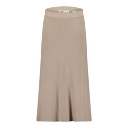 Blue Seven Damen A-Linien-Rock "Strickrock", beige, Gr. L, 50% Viskose, 28% Polyester, 22% Polyamid, R&ouml;cke