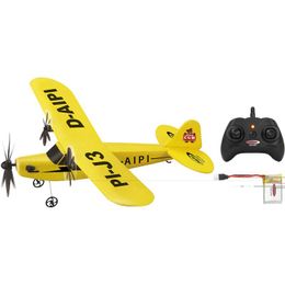 Jamara RC-Flugzeug &raquo;Piper J3-CUB Flugzeug, 2,4 GHz, Gyro 2CH&laquo; gelb Einheitsgr&ouml;&szlig;e RC-Flugzeug