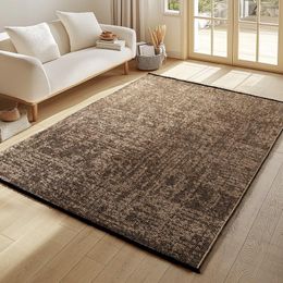 Ayyildiz Teppiche Teppich &raquo;SPACE 1900, auch als L&auml;ufer&laquo; rechteckig 7 mm H&ouml;he L&auml;ufer, Kurzflor, Boho, Vintage, Wohnzimmer braun Chenille B : 160cm 1 Stk., 7mm, L: 230cm
