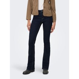 Only Damen Only Bootcut-Jeans &raquo;ONLBLUSH MID WAIST FLARED DNM BOX&laquo; blau M (38), L&auml;nge 30
