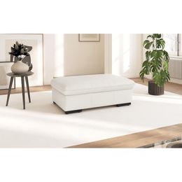 Sit & More sit&more Polsterhocker &raquo;Alcudia&laquo; wei&szlig; B/H/T: 101cm x 43cm x 68cm, NaturLEDER