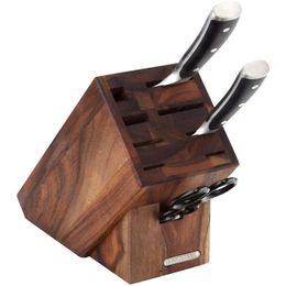 CONTINENTA Messerblock 1 Stk. Akazie, 22x11,5x22cm braun Einheitsgr&ouml;&szlig;e