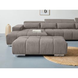 COTTA Hockerbank &raquo;Orion&laquo; grau 100% Polyester B/H/T: 134cm x 42cm x 70cm, Struktur fein