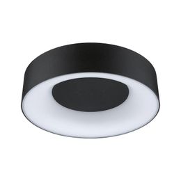 Paulmann LED Deckenleuchte &raquo;Selection Bathroom Casca IP44 1x16W 300mm, 230V Metall/Kunststoff&laquo; 1 Stk. Tageslichtwei&szlig; WhiteSwitch schwarz 1, &Oslash; 30cm H: 7,1cm, 1 