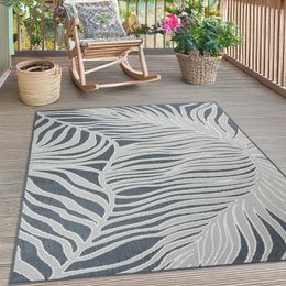 s.Oliver Teppich &raquo;Skadom, Wende-Teppich im Blatt Design, auch f&uuml;r Balkon und Terrasse&laquo; rechteckig 5 mm H&ouml;he f&uuml;r In- und Outdoor geeignet, wetterfest &