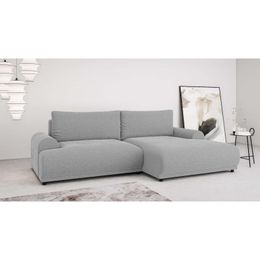 Home Affaire Ecksofa &raquo;Marsby, mit Bettfunktion und Bettkasten, Ma&szlig;e: B/H/T 242/65/145 cm&laquo; L-Form mit Wellenunterfederung, Recamiere links oder rechts 