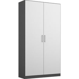 Rauch Dreht&uuml;renschrank &raquo;Kleiderschrank Schrank Garderobe Garderobenschrank HOMBURG&laquo; in 2 Breiten mit moderner Hochglanzfront MADE IN GERMANY wei&szlig; 