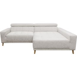 OTTO home Ecksofa &raquo;Greve 248 x 172 cm mit Steppungen, f&uuml;r g&auml;ngige Saugroboter geeignet&laquo; Kopfteile verstellbar, aus pflegeleichtem, weichem Luxus-