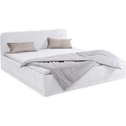 Westfalia Schlafkomfort Polsterbett inkl. Bettkasten bei Ausf&uuml;hrung mit Matratze wei&szlig; Bezug Bett: wahlweise Microfaser (100% Polyester), Strukturstoff (77% Polyester, 23% 