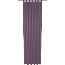 Adam Vorhang &raquo;Uni Collection&laquo; Schlaufen 1 Stk. tlg. Blickdichter aus 100% Bio-Baumwolle lila Baumwolle (Bio-Baumwolle) 185cm, Schlaufen, 142cm