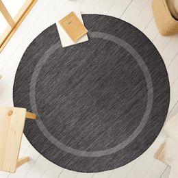 Ayyildiz Teppiche Outdoorteppich &raquo;RELAX 4311, auch als L&auml;ufer und in Rund&laquo; rund 5 mm H&ouml;he L&auml;ufer, Pflegeleicht, Robust, In- und Outdoor, gro&szlig;e Farbauswahl schwarz 