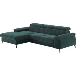 COTTA Ecksofa &raquo;Kitty L-Form, B: 242 cm&laquo; mit Kopfteilverstellung, optional Schlaffunktion & Bettkasten 88% POLYESTER (PES) 12% POLYAMID (PA) B/H/T: 