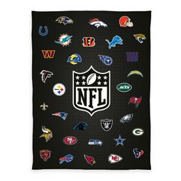 NFL Wohndecke &raquo;NFL&laquo; cooles Motiv bunt Polyester B/L: 150cm x 200cm
