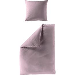 Bierbaum Bettw&auml;sche &raquo;Elegant uni&laquo; 3 Mako-Satin, 100 % Baumwolle, Uni, pflegeleicht rosa Mako-Satin, Obermaterial: 100% Baumwolle B/L: 200cm x 220cm, 1