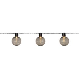 Parforce Traditional Hunting LED-Lichterkette &raquo;Archy&laquo; 10 Stk.-flammig 10 Kugeln aus PC mit &Oslash; 8 cm, 3,6 m L&auml;nge plus 5 m Zuleitung, IP44 schwarz Dioden 10 Stk. Flammen 10 Stk., 