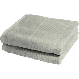 Fleuresse Duscht&uuml;cher &raquo;2828&laquo; Duschhandt&uuml;cher, Handt&uuml;cher, Walkfrottee, 100% Baumwolle grau Frottier, Obermaterial: 100% Baumwolle B/L: 70cmx140cm, 2 