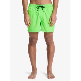Quiksilver Herren Badeshorts "EVERYDAY VOLLEY 15", gr&uuml;n, Gr. M, kontrastfarbene Details, unifarben, Web, Polyester, Badehosen, unifarbene Optik, mit