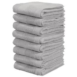 OTTO home Gaestehandtuecher &raquo;Vanessa, 8 G&auml;stehandt&uuml;cher, 30x50cm, in Standard- und Premium-Qualit&auml;t&laquo; Handt&uuml;cher mit Bord&uuml;re, 100% Baumwolle, einfarbig