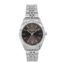 Tom Tailor Damen Tom Tailor Quarzuhr Armbanduhr, Damenuhr, Edelstahlarmband, analog silber Einheitsgr&ouml;&szlig;e