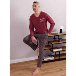 w&auml;schepur W&Auml;SCHEPUR Herren Schlafhose, Gr. 44, bunt, 100% Baumwolle, bedruckt, gemustert, mehrfarbig, Hosen