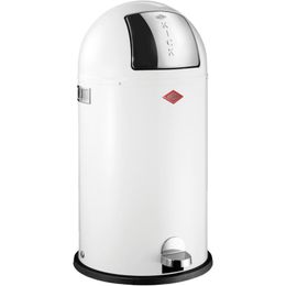 Wesco M&uuml;lleimer &raquo;Kickboy&laquo; 1 Beh&auml;lter Abfallsammler, 40 Liter wei&szlig; Stahlblech B/H/T: 40cm x 75,5cm x 40cm, 40 l
