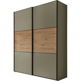 STAUD Schwebet&uuml;renschrank &raquo;Includo, Made in Germany&laquo; Mit vier verschiedenen Ausstattungsvarianten Holzwerkstoff salbei, B/H/T: 167cm x 222cm x 68cm, 