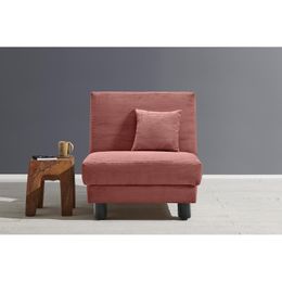 ell+ell ell + ell Sessel &raquo;Enny&laquo; rot 100% Polyester Cord, PUR-Schaum, Sitzh&ouml;he 40cm, B/H/T: 85cm x 85cm x 100cm
