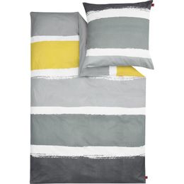 s.Oliver Bettw&auml;sche &raquo;Satinbettw&auml;sche s.Oliver&laquo; 2 Stk. grau Mako-Satin, Obermaterial: 100% Baumwolle B/L: 140cm x 200cm, 1 Stk., 1 Stk., Mako-Satin, B/