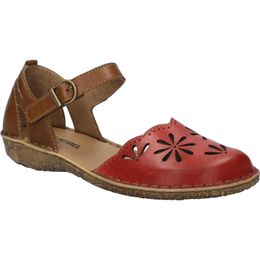 Josef Seibel Damen Sandale "Rosalie 04, rubin-kombi", Gr. 41, rot, Obermaterial: 100% Rindsleder Leather cow., Schuhe