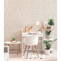 A.S. Cr&eacute;ation Vliestapete &raquo;Attractive 3 Backstein&laquo; Steinoptik aufgesch&auml;umt matt, fein strukturiert beige Vlies B/L: 0,53m x 10,05m, Rollen: 1
