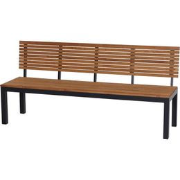 siena GARDEN Gartenbank &raquo;Bozen 3er Aluminiumgestell anthrazit Robininenholz&laquo; Fl&auml;chen aus Robinienholz FSC 100% beige Aluminium, Holz B/H/T: 183cm x 88cm x 57,5cm