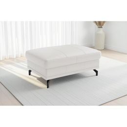 Sit & More sit&more Polsterhocker &raquo;Chelsea, B: 103 cm, Leder&laquo; mit praktischem Stauraum, besonders langlebig wei&szlig; B/H/T: 103cm x 45cm x 69cm, NaturLEDER ,mit 