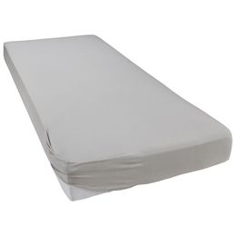 bellana Spannbettlaken &raquo;bellana premiumstretch&laquo; super elastisch silber Jersey-Elasthan, Obermaterial: 95% Baumwolle, 5% Elasthan 1 Stk., Jersey-