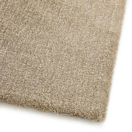 PRIMAflor-Ideen in Textil Teppich &raquo;MELLOW, Made in Belgium&laquo; rechteckig 19 mm H&ouml;he Uni Farben, weicher Flor, waschbar beige Polyester B : 200cm 1 Stk.,