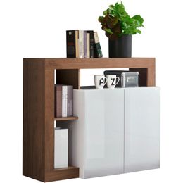 Home Affaire Sideboard &raquo;Hamburg&laquo; Breite 108 cm wei&szlig; B/H/T: 108cm x 93cm x 42cm, 2 Stk.