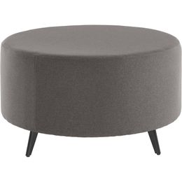 Home Affaire Polsterhocker &raquo;Hulby&laquo; passend zur "Hulby"-Recamiere grau 100% Polyester B/H/T: 80cm x 47cm x 80cm, Struktur fein