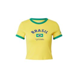 Levi's Levi's T-Shirt 'Brazil Ringer Tee' Damen Gr&ouml;&szlig;e L blau / gelb / gr&uuml;n
