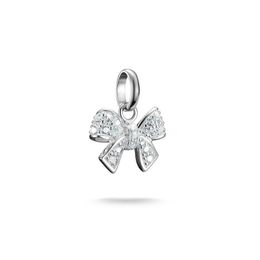 Thomas Sabo Damen Thomas Sabo Charm-Einh&auml;nger &raquo;Charm Romantische Schleife - Connect&laquo; mit Zirkonia (synth.) silber Einheitsgr&ouml;&szlig;e