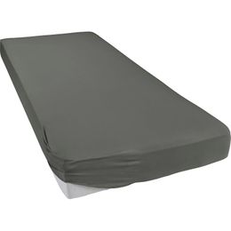 bellana Spannbettlaken &raquo;bellana Aqua mit Elasthan, 160 g/m&sup2;&laquo; Spannbetttuch f&uuml;r Matratzen bis 35cm H&ouml;he, b&uuml;gelfrei, faltenfrei grau Jersey-Elasthan, 