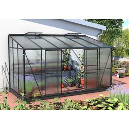 Vitavia Anlehngew&auml;chshaus &raquo;Osiris 7800&laquo; grau B/H/T: 387cm x 201cm