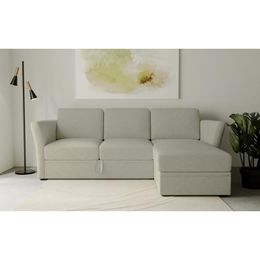 OTTO home Ecksofa &raquo;Lavars, L-Form, Schlafsofa&laquo; mit Bettfunktion und Stauraum, in zwei verschiedenen Bezugsqualit&auml;ten beige 62% Polypropylene, 38% 